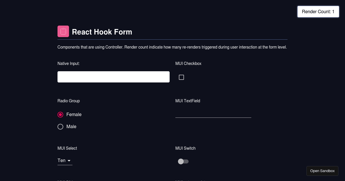 React Hook Form - V7 Controller TS (forked) - Codesandbox