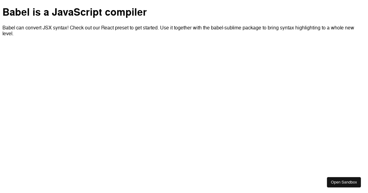 Introduction-to-JSX (forked) - Codesandbox