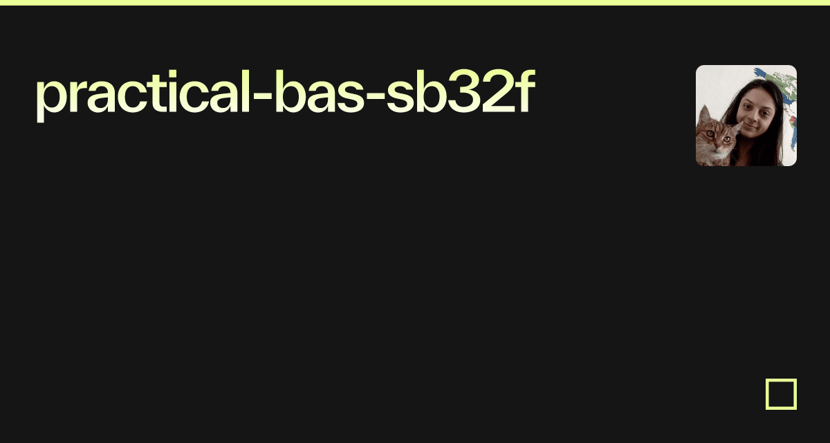 practical-bas-sb32f - Codesandbox