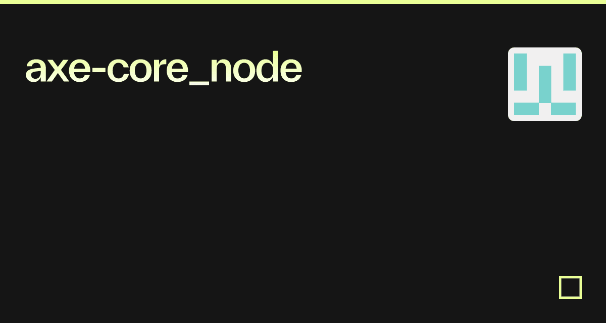 axe-core_node - Codesandbox