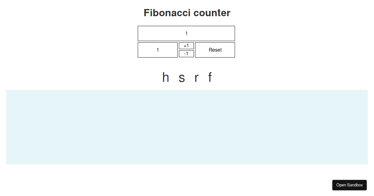 fibonacci-counter - Codesandbox