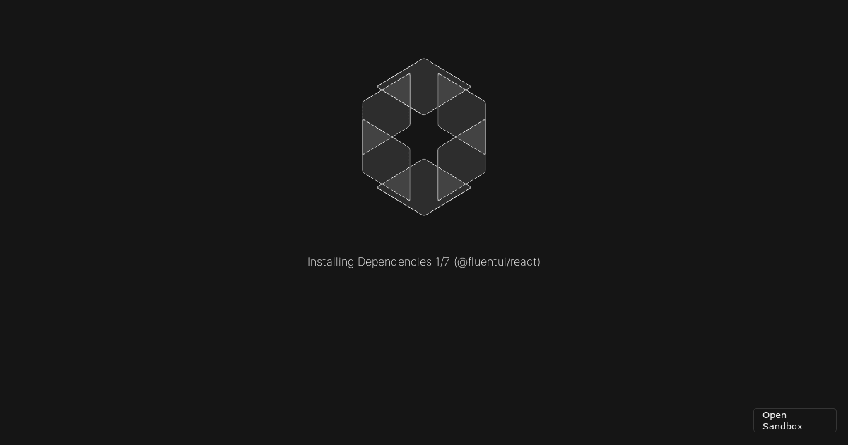 Fluent Ui React Starter Codesandbox 