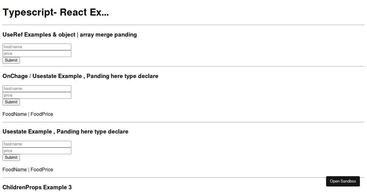 rajrachchh14/typescript-react-examples - Codesandbox