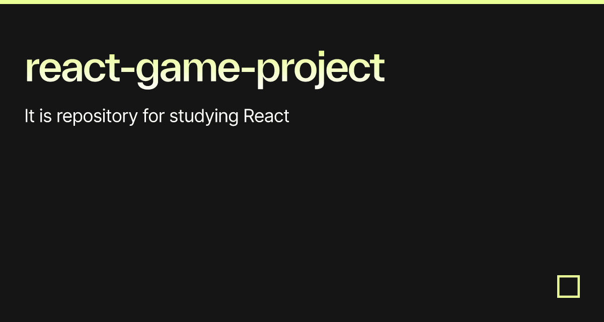 react-game-project - Codesandbox