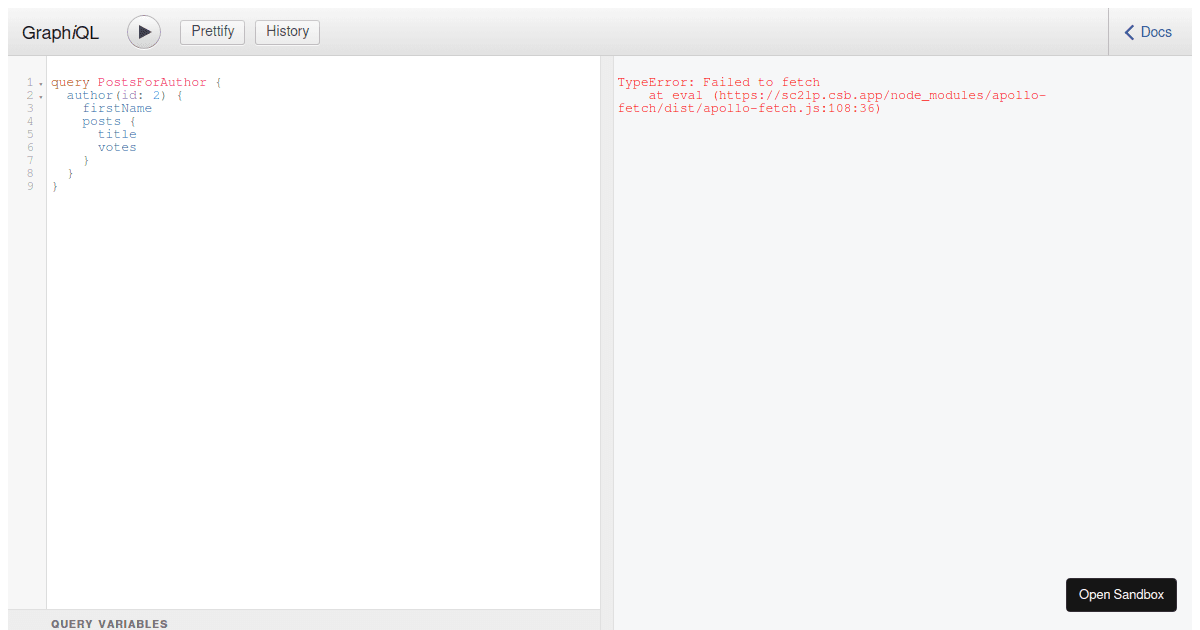 Http Link - Codesandbox