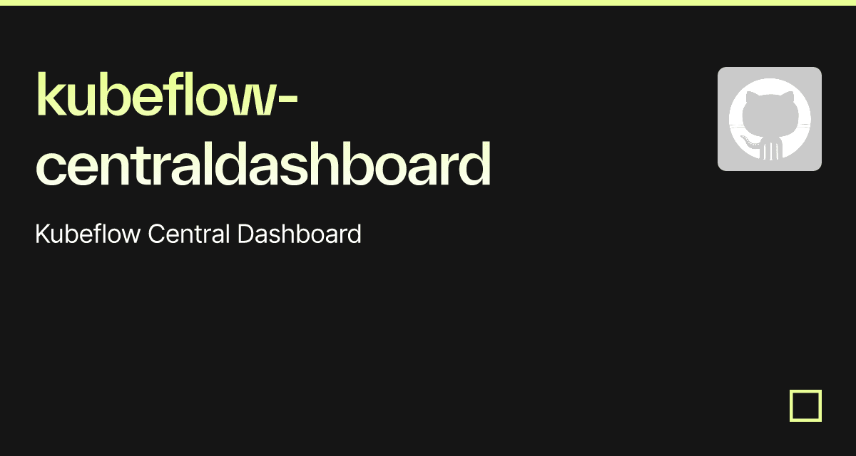 kubeflow-centraldashboard - Codesandbox