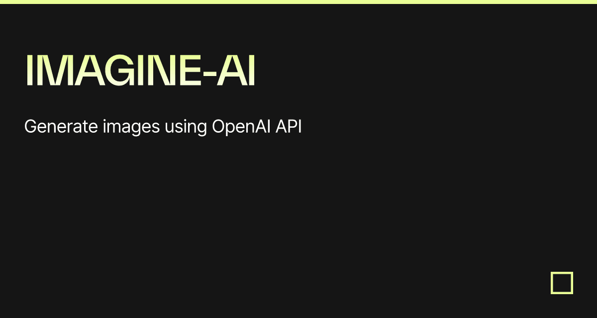 IMAGINE-AI - Codesandbox