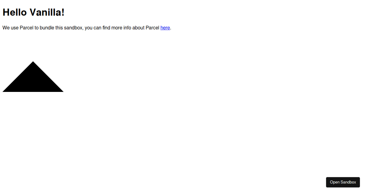 CSS-Triangle - Codesandbox