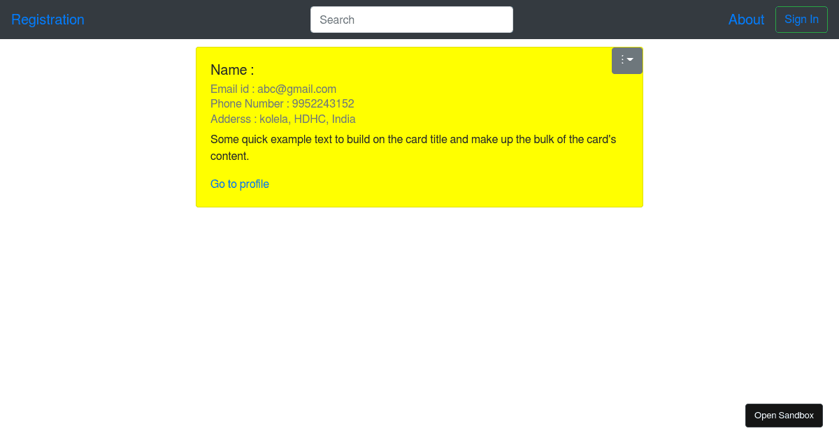 client - Codesandbox