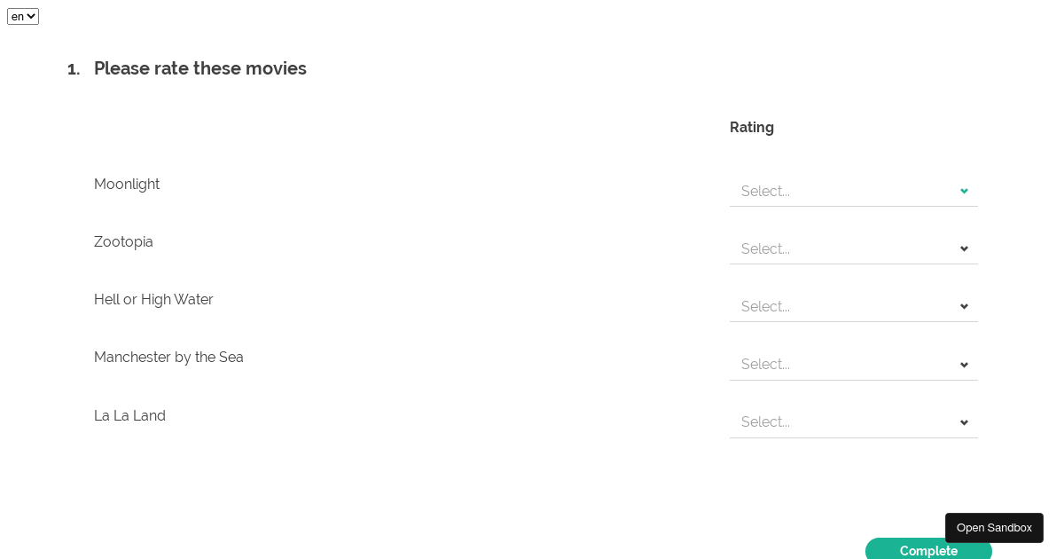 surveyjs-angular (forked) - Codesandbox