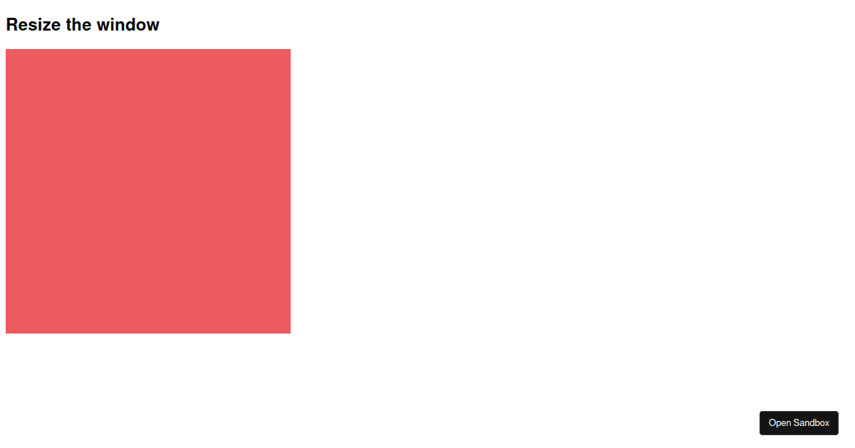 @dash-ui/mq example - Codesandbox