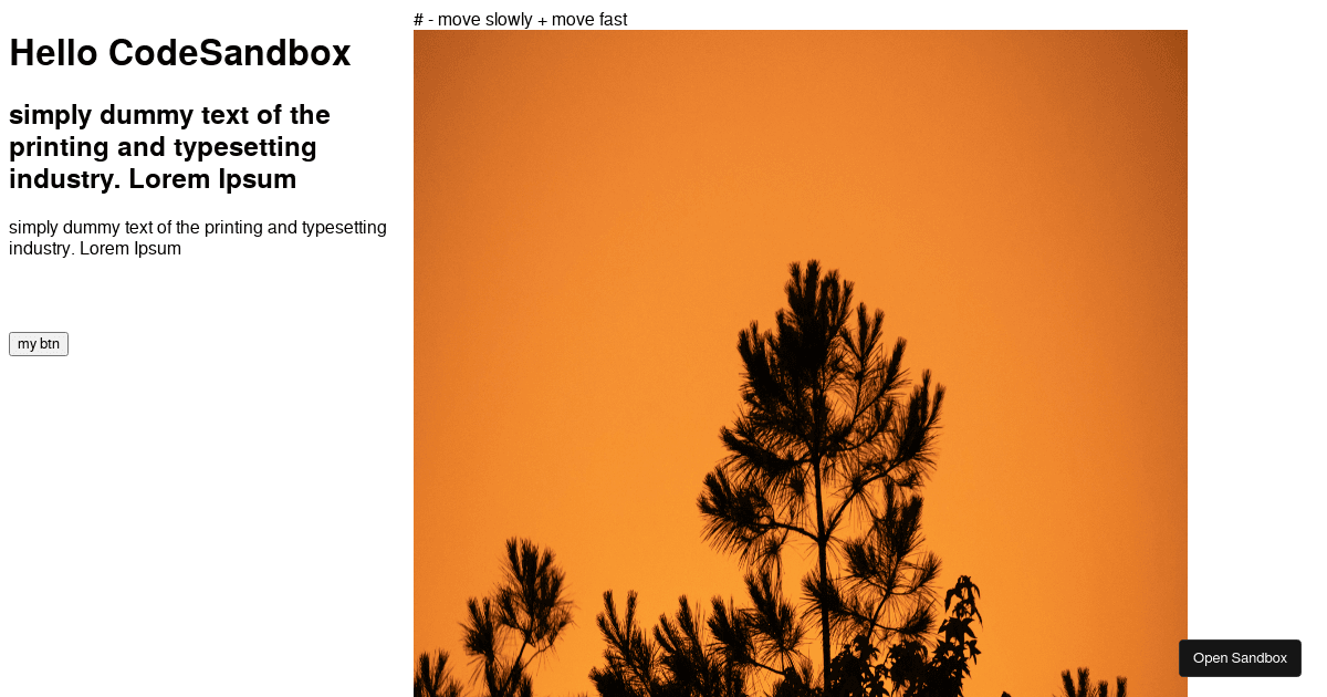 rellax - Codesandbox