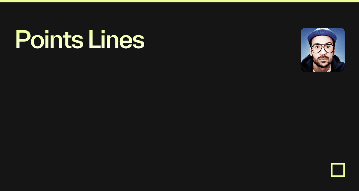 Points Lines - Codesandbox