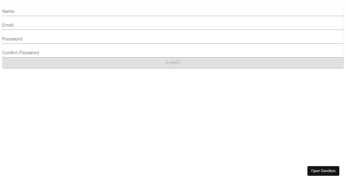 Formik With Material Ui And Yup Codesandbox