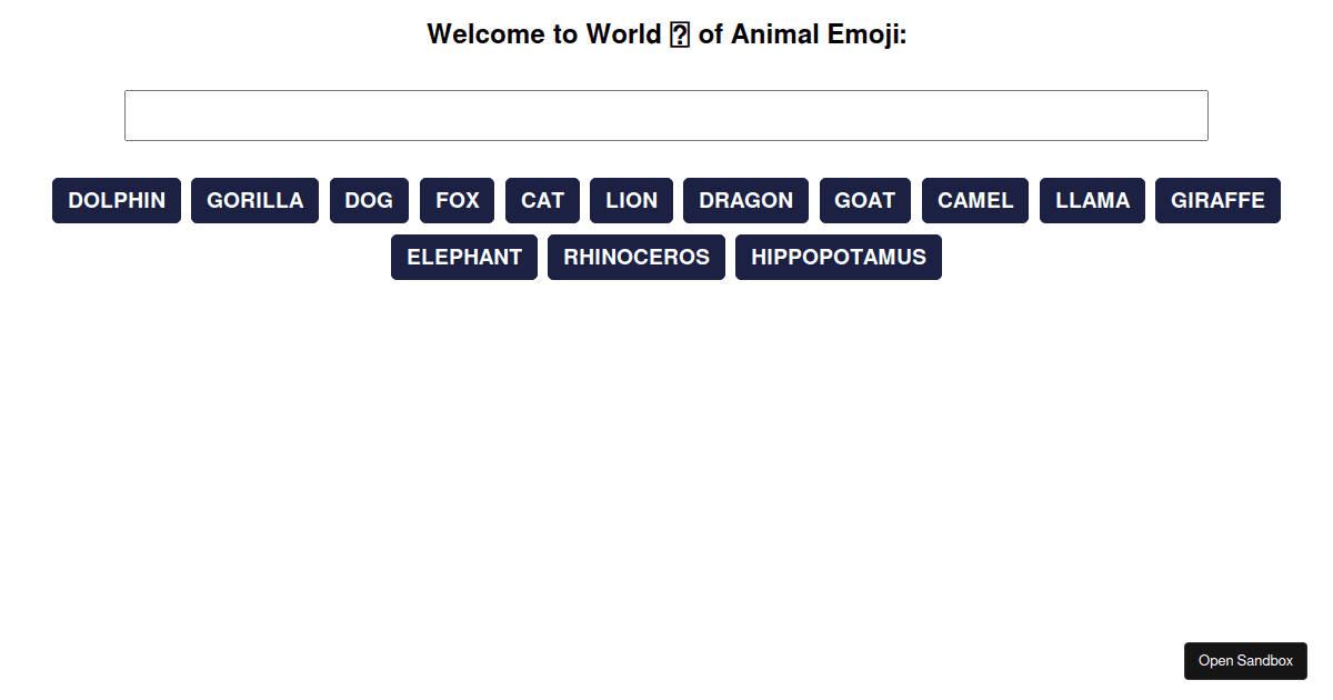 Animal Emoji Maker - Codesandbox