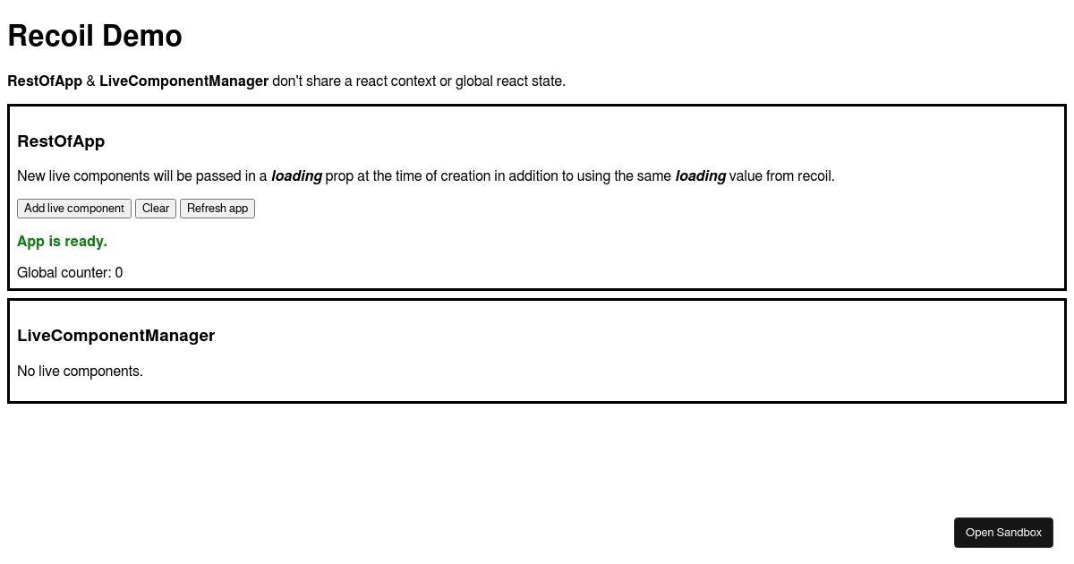 recoil-live-component-manager-demo - Codesandbox