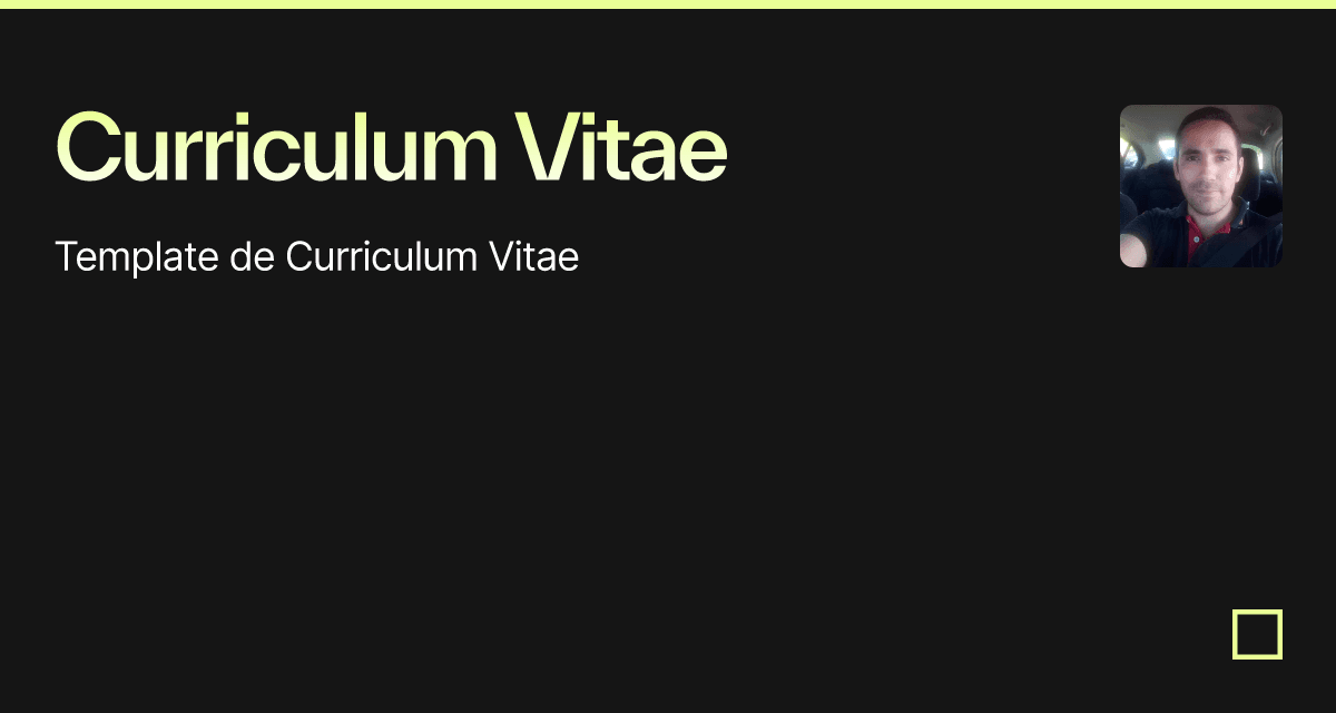 Curriculum Vitae - Codesandbox