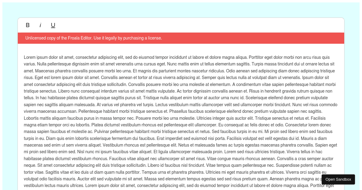 froala-react - Codesandbox