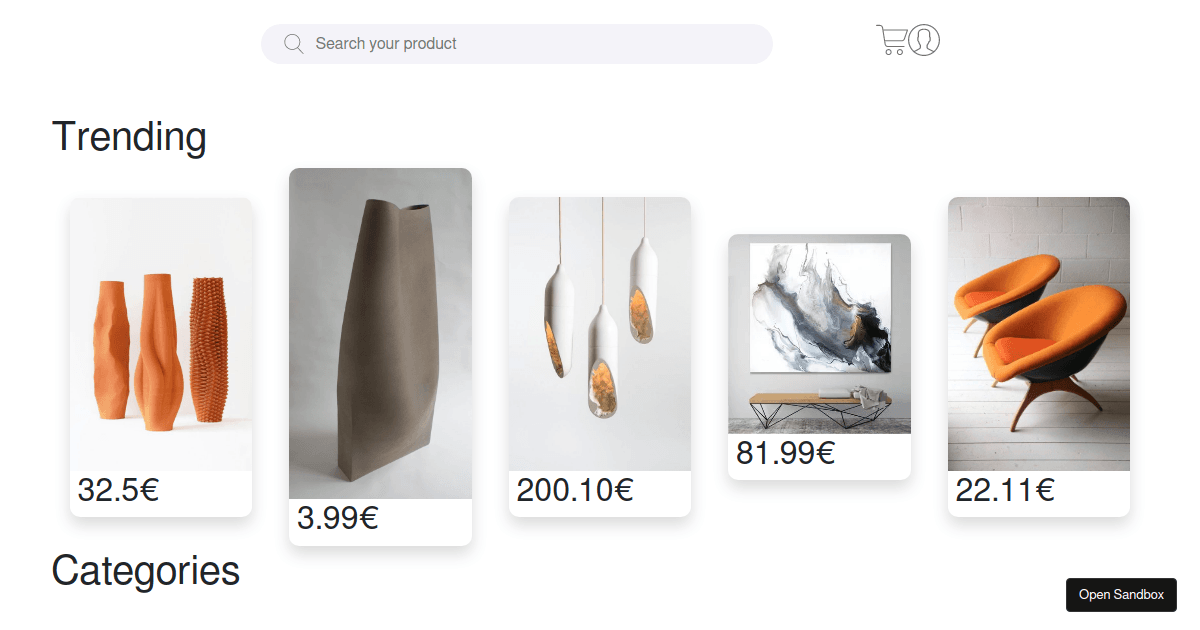 Shopify - Codesandbox