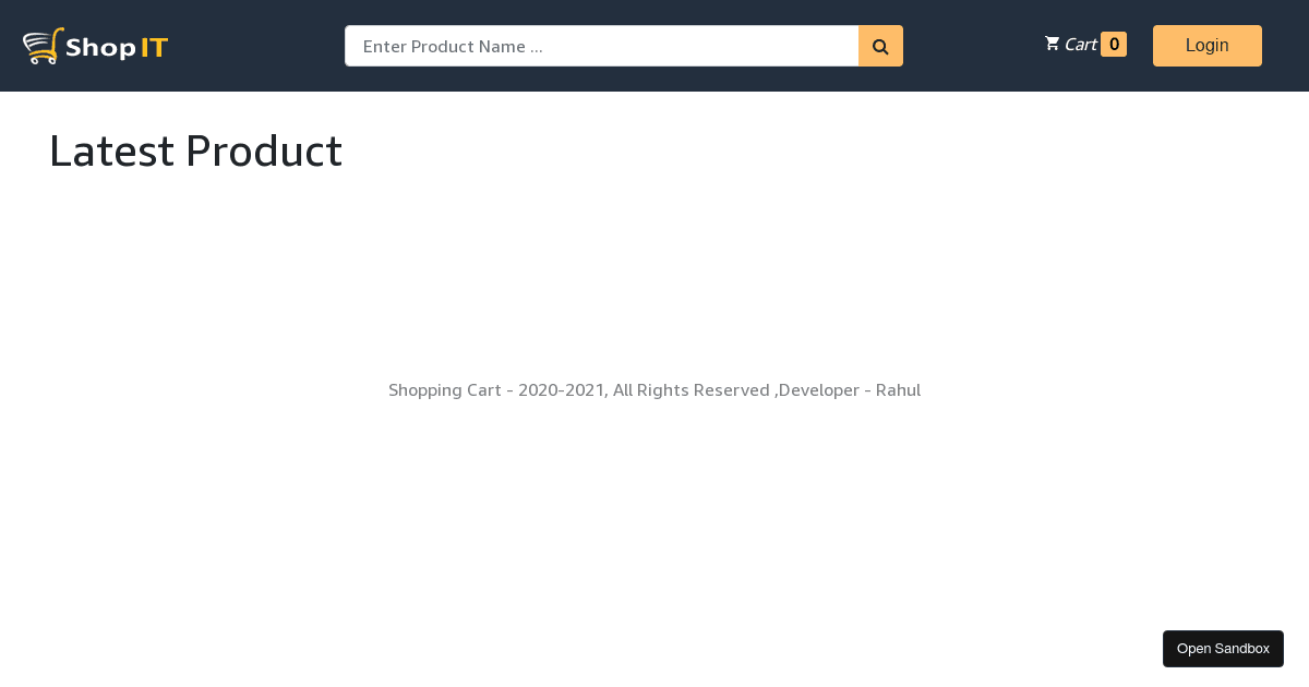 frontend - Codesandbox
