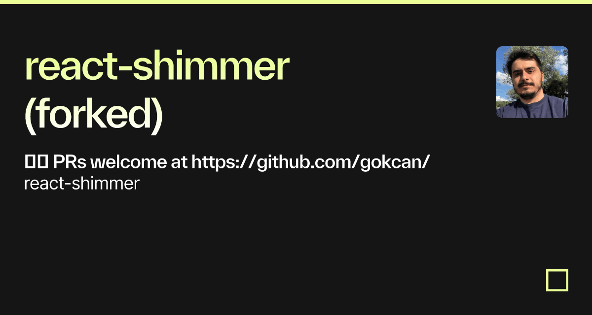 react-shimmer (forked) - Codesandbox