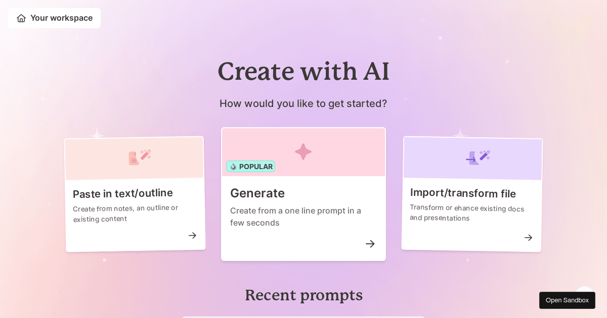 Generate flow Section 12 - Codesandbox
