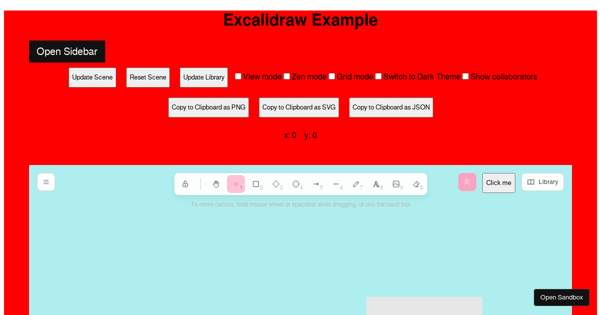 excalidraw (forked) - Codesandbox