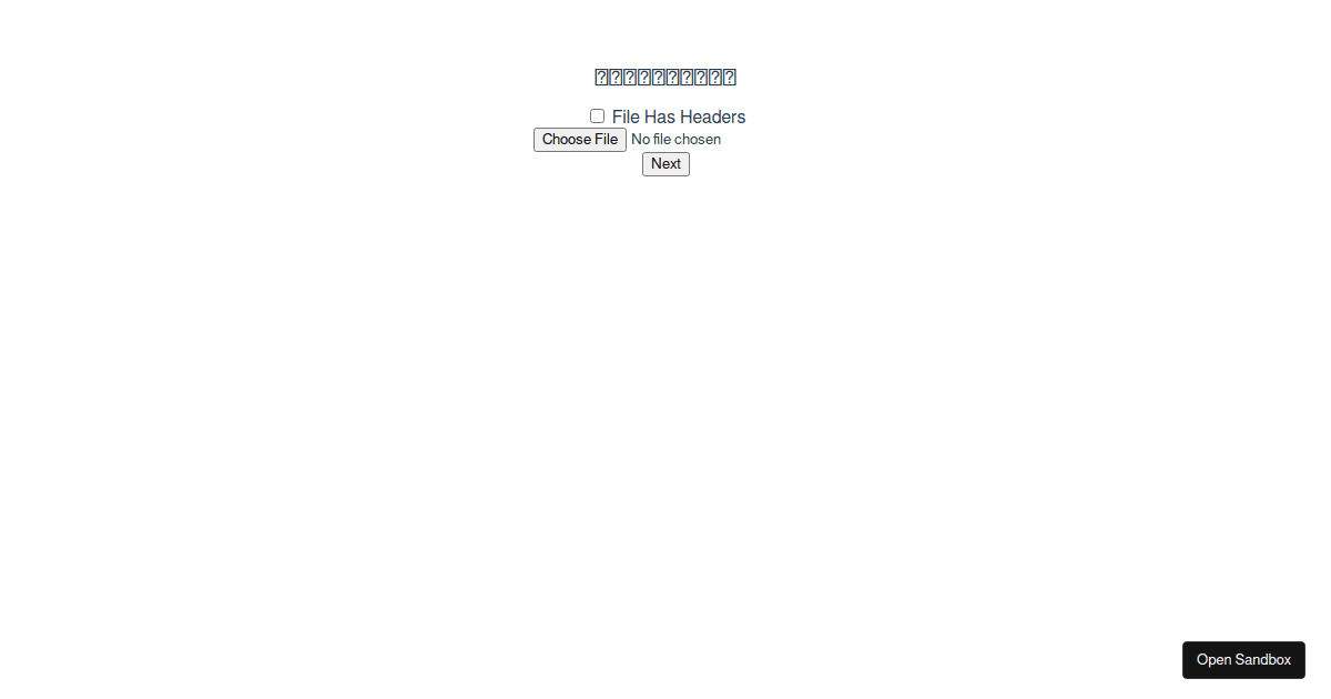 CSV_Sample (forked) - Codesandbox
