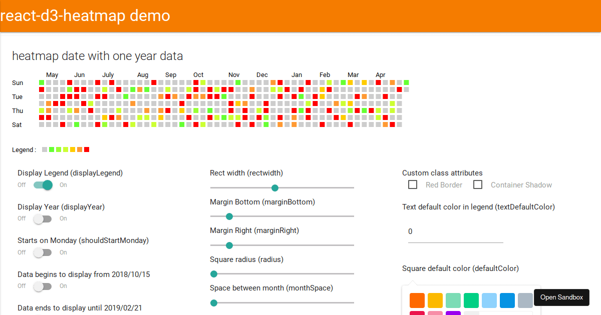 react-d3-heatmap-demo - Codesandbox