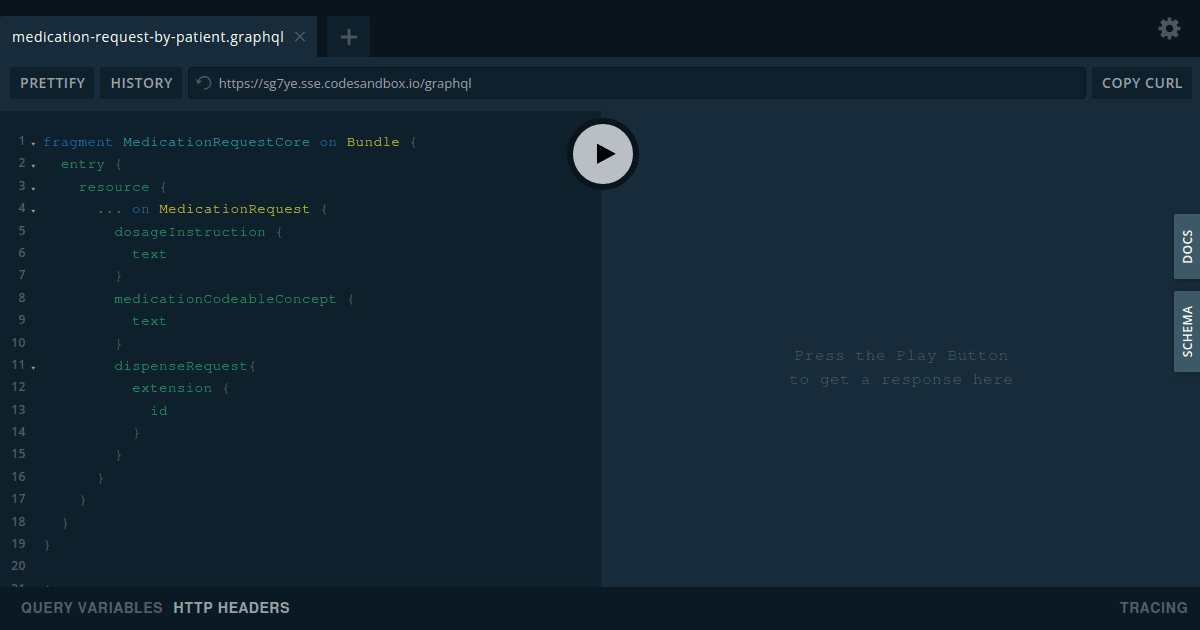 tinymedical-graphql-api - Codesandbox