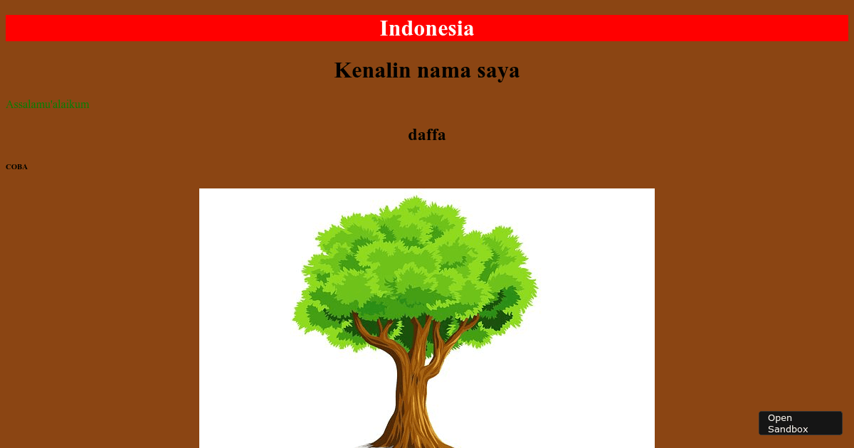 coba-1 - Codesandbox