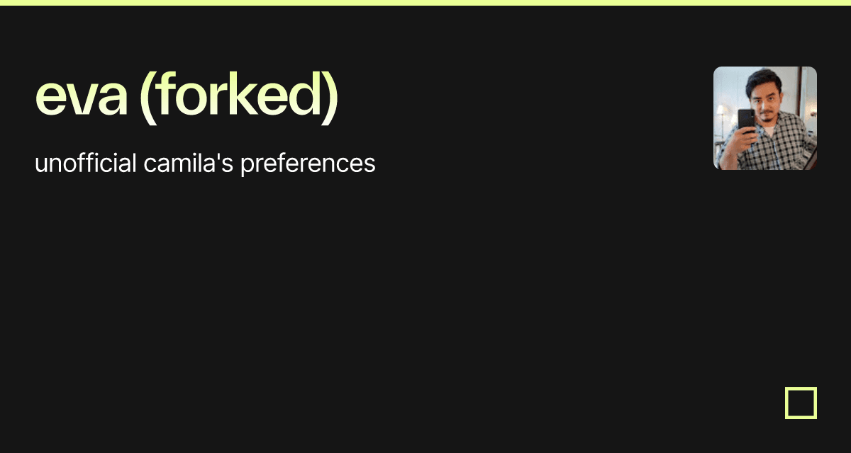 eva (forked) - Codesandbox
