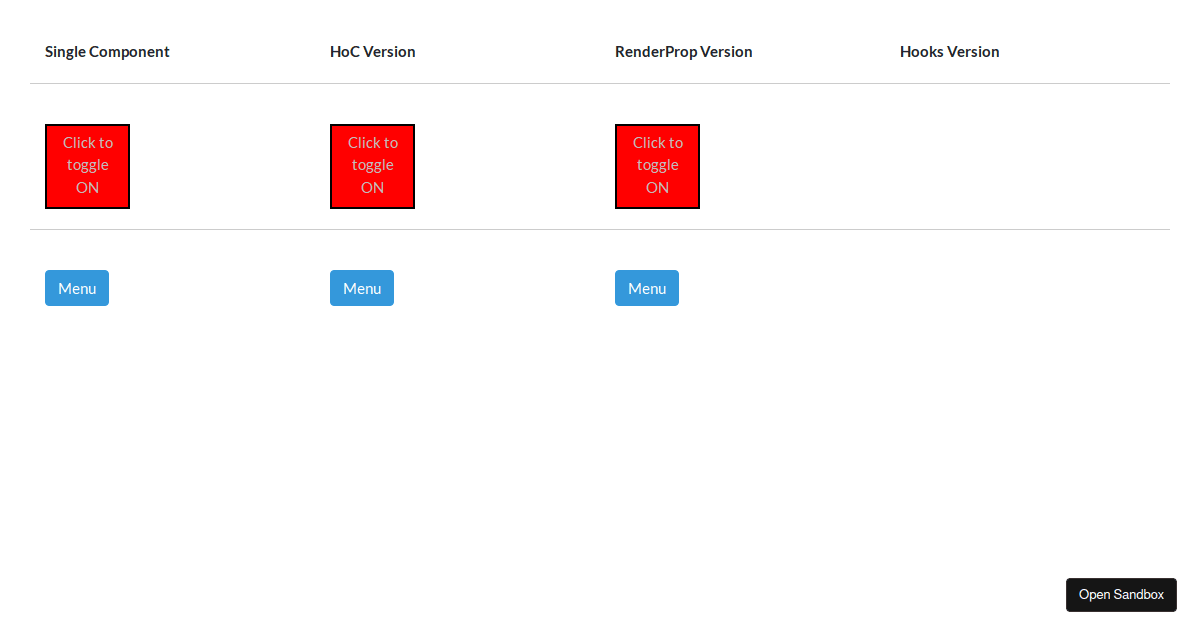 hoc-and-renderprop-and-hooks - Codesandbox
