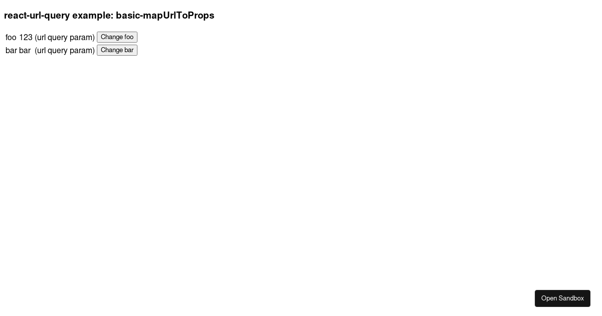 Example Basic Mapurltoprops Codesandbox