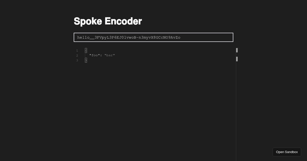 spoke-encoder - Codesandbox