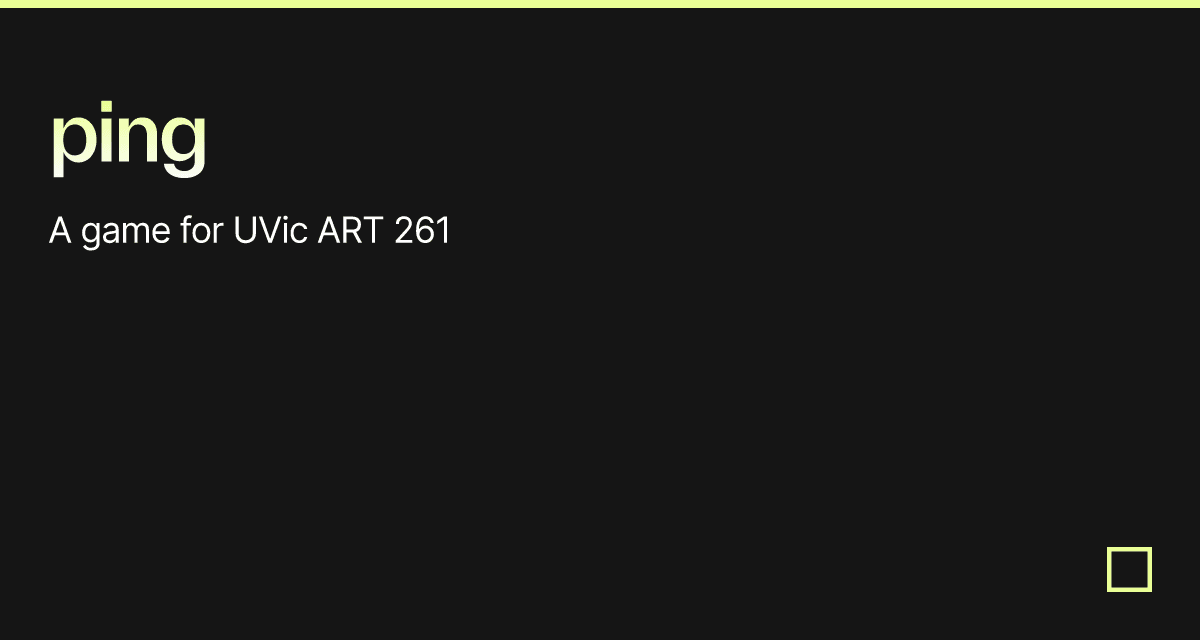 ping - Codesandbox