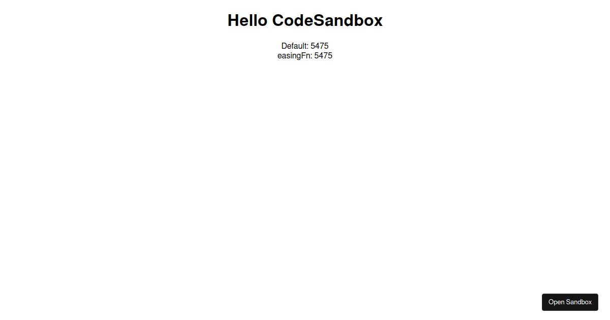 react-countup easingFn - Codesandbox
