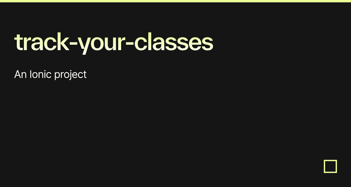 track-your-classes - Codesandbox