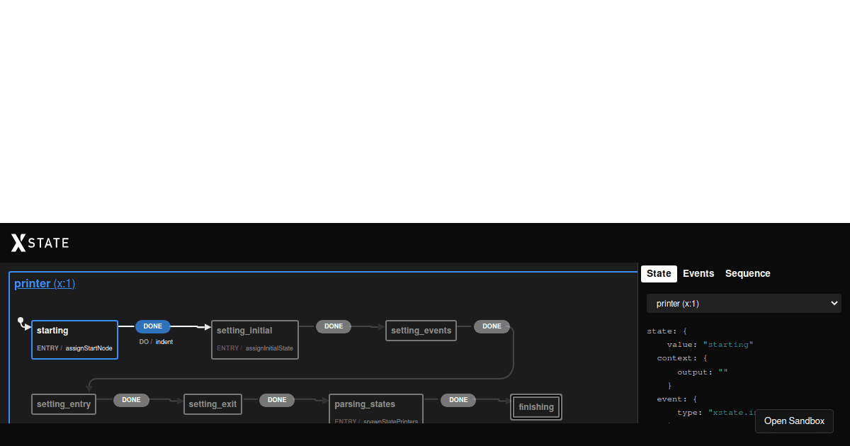 xstate-plantuml-printer - Codesandbox