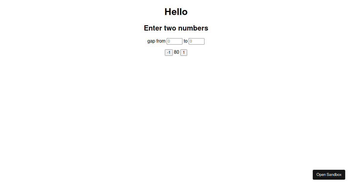 Buttons Codesandbox
