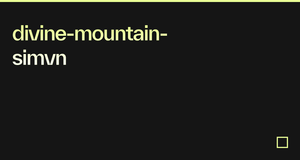 divine-mountain-simvn - Codesandbox