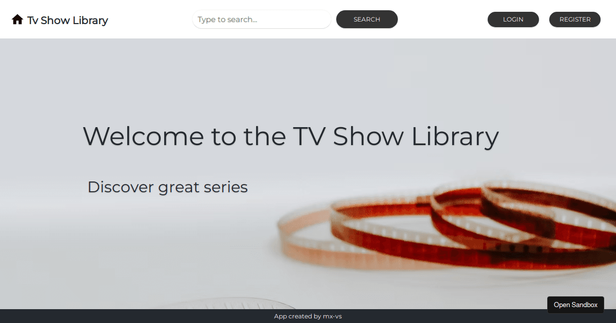 tv-show-library - Codesandbox