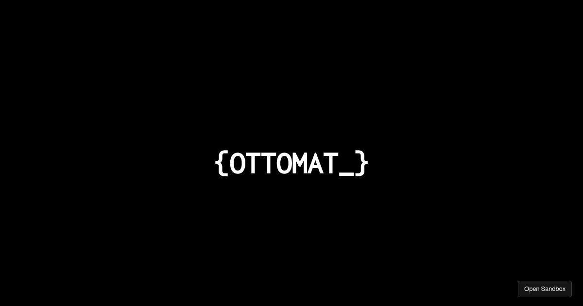 ottomated/portfolio - Codesandbox