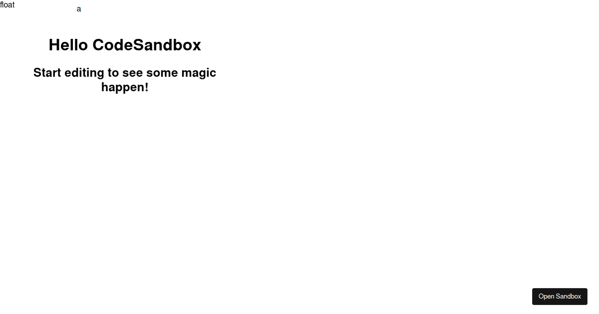 silly-dubinsky-sj3wwk - Codesandbox