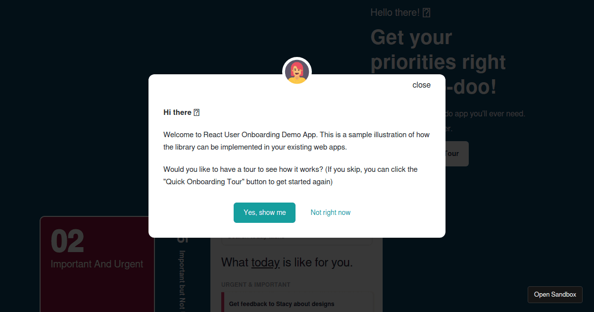 react-user-onboarding (forked) - Codesandbox