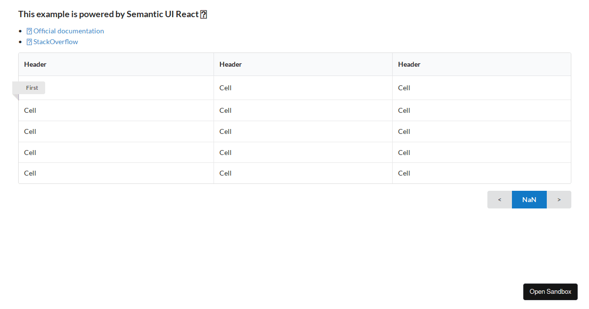 semantic-ui-react-example - Codesandbox