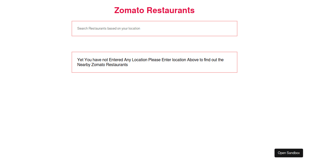 zomato-restaurants - Codesandbox zomato-restaurants - Codesandbox