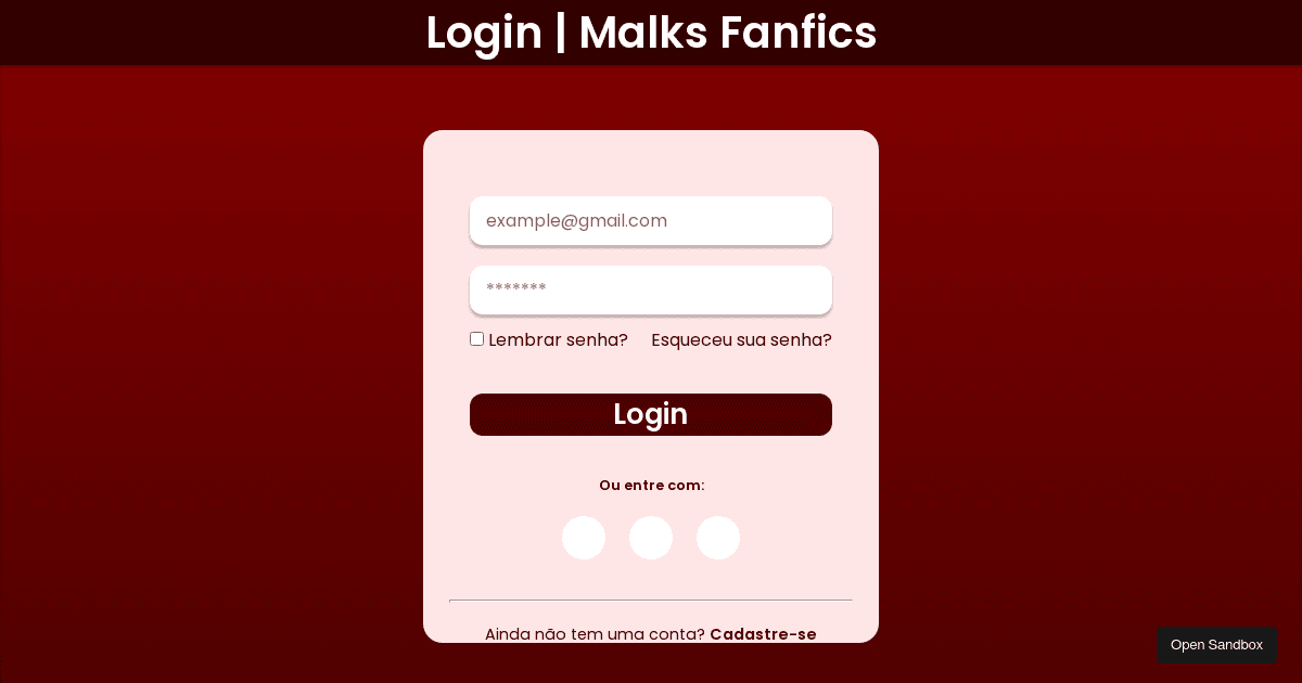 login-interface - Codesandbox