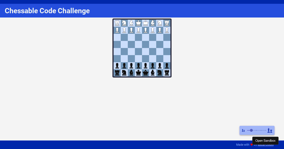 chessable-code-challenge - Codesandbox