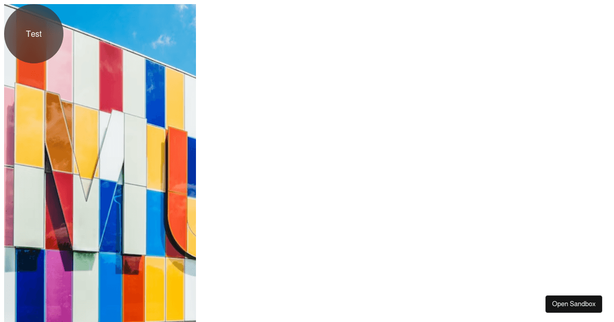 Backdrop Filter Test Codesandbox